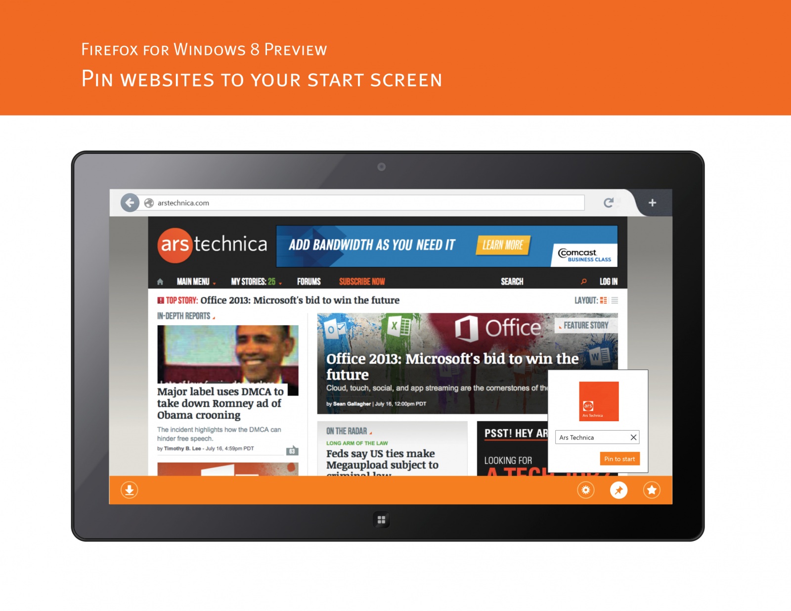 Mozilla lanza una versión preliminar de Firefox adaptada a Metro
