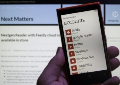 NextGen Reader soporta Feedly