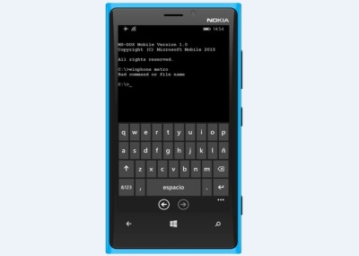 Ejecutar MS-DOS en Windows Phone