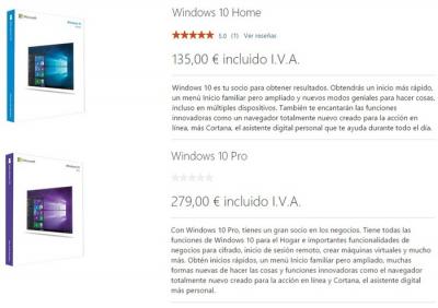 Ya puedes comprar Windows 10 en la Microsoft Store, estos son los precios